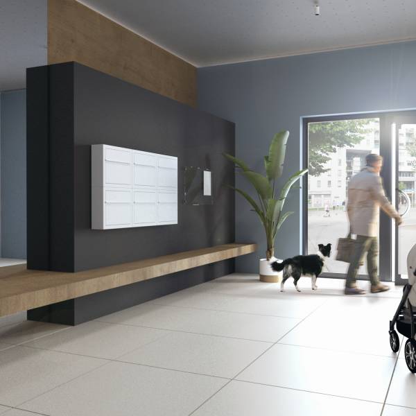 Briefkasten: Ästhetischer Posteingang | Anthrazit | Bravios